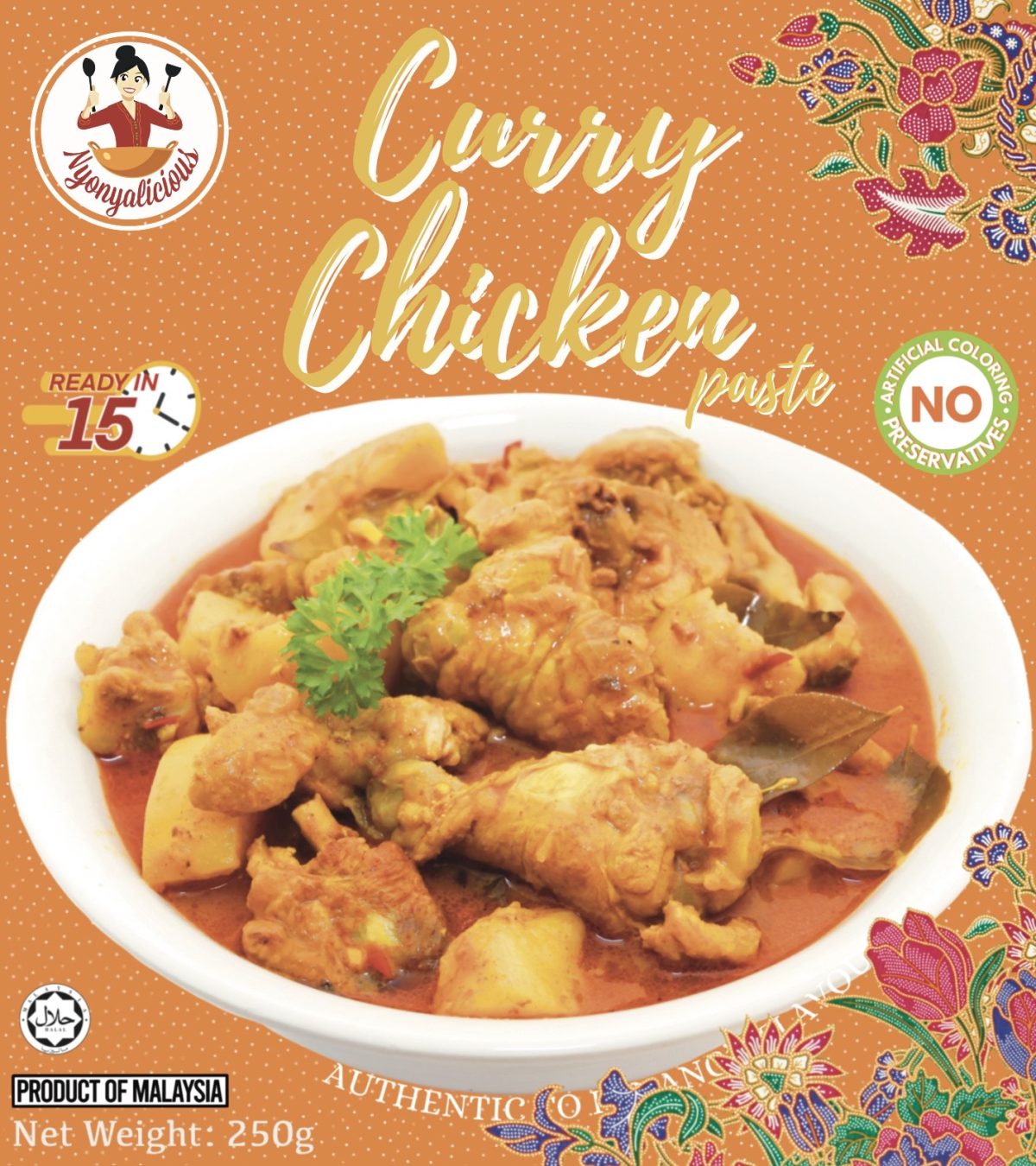 Nyonyalicious Curry Chicken Paste 250g – Nyonyalicious