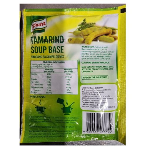 Knorr Tamarind Soup Base 40g – Nyonyalicious